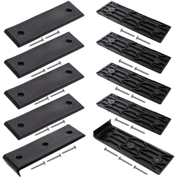 Set of 10 Boat Trailer Bunk Slide Pads and Glide Bunk Enders, 3"x10 ...