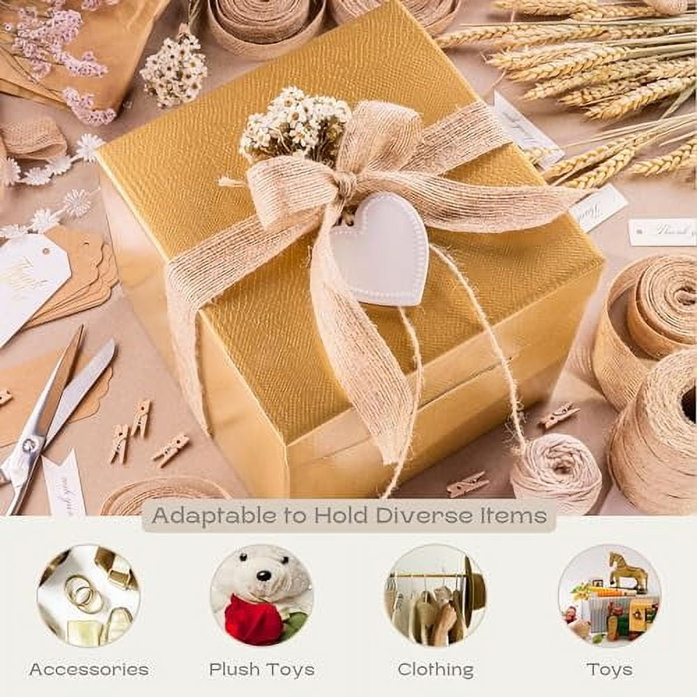 Set of 10 Gift Boxes for Presents (7.87 x 7.87 x 7.08 inch) - Ideal for ...