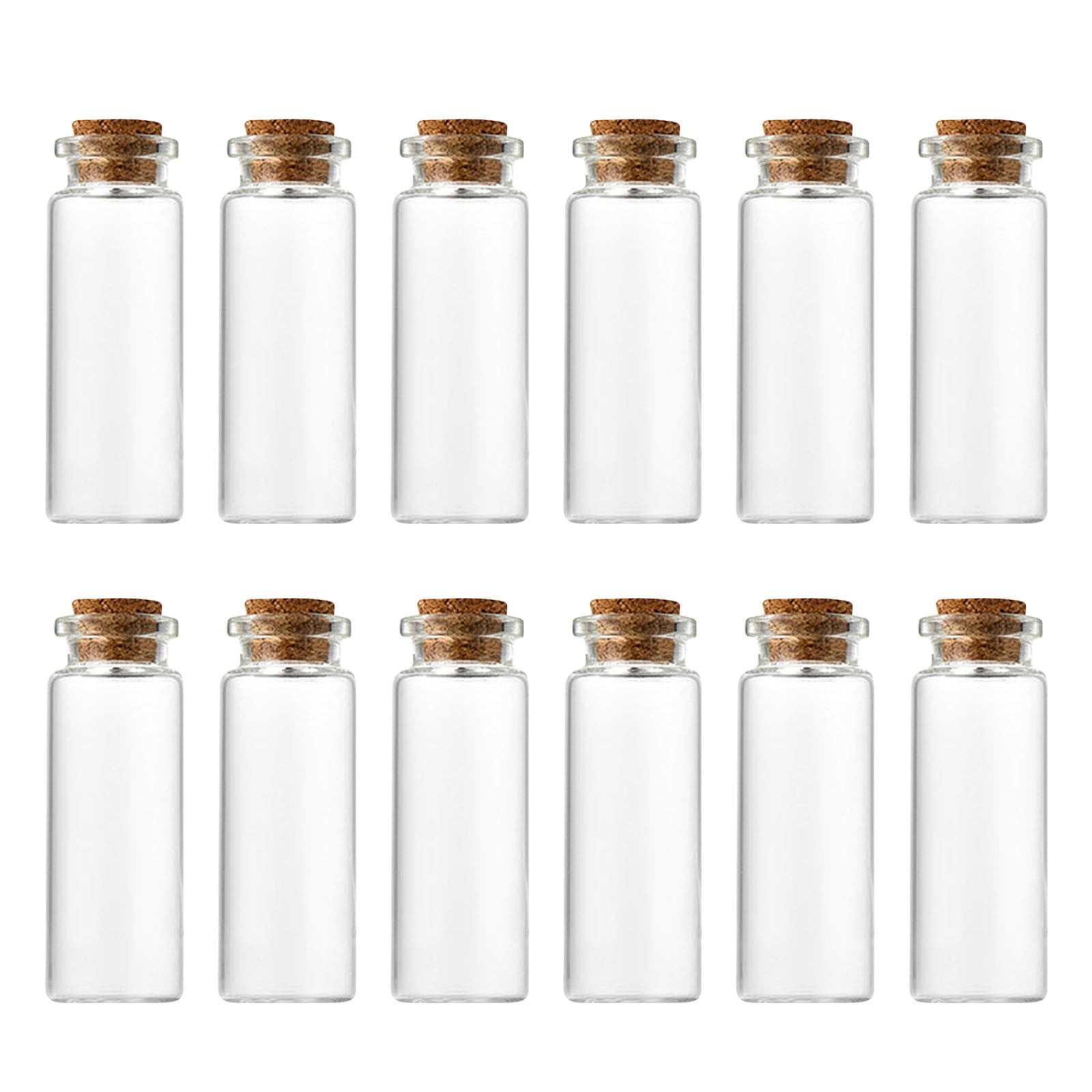 Set of 10 Mini Glass Bottles with Cork Stoppers, Perfect for Wedding ...