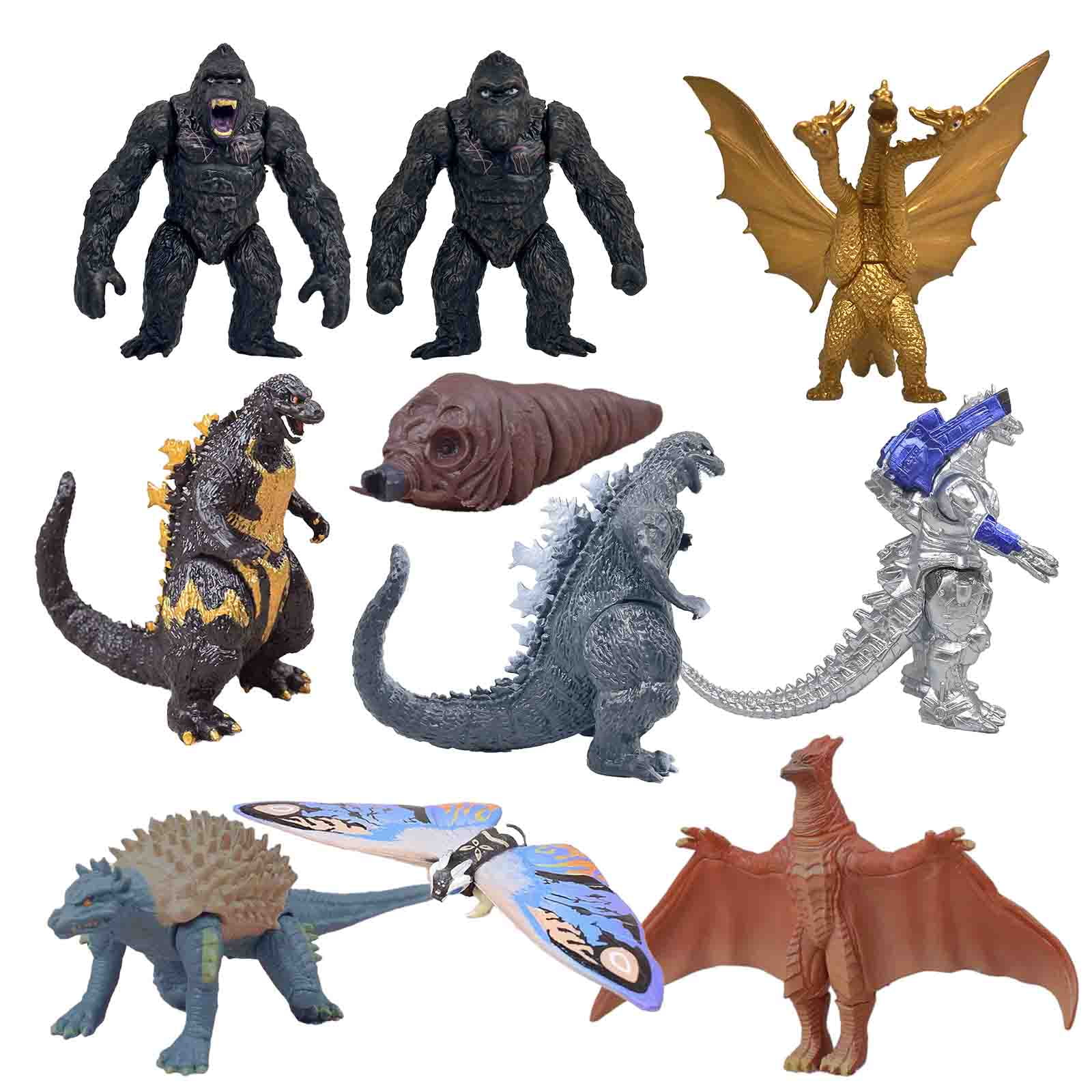 Set of 10 PCS KingKong Kong Gorilla Dragon Dinosaur Monster King ...