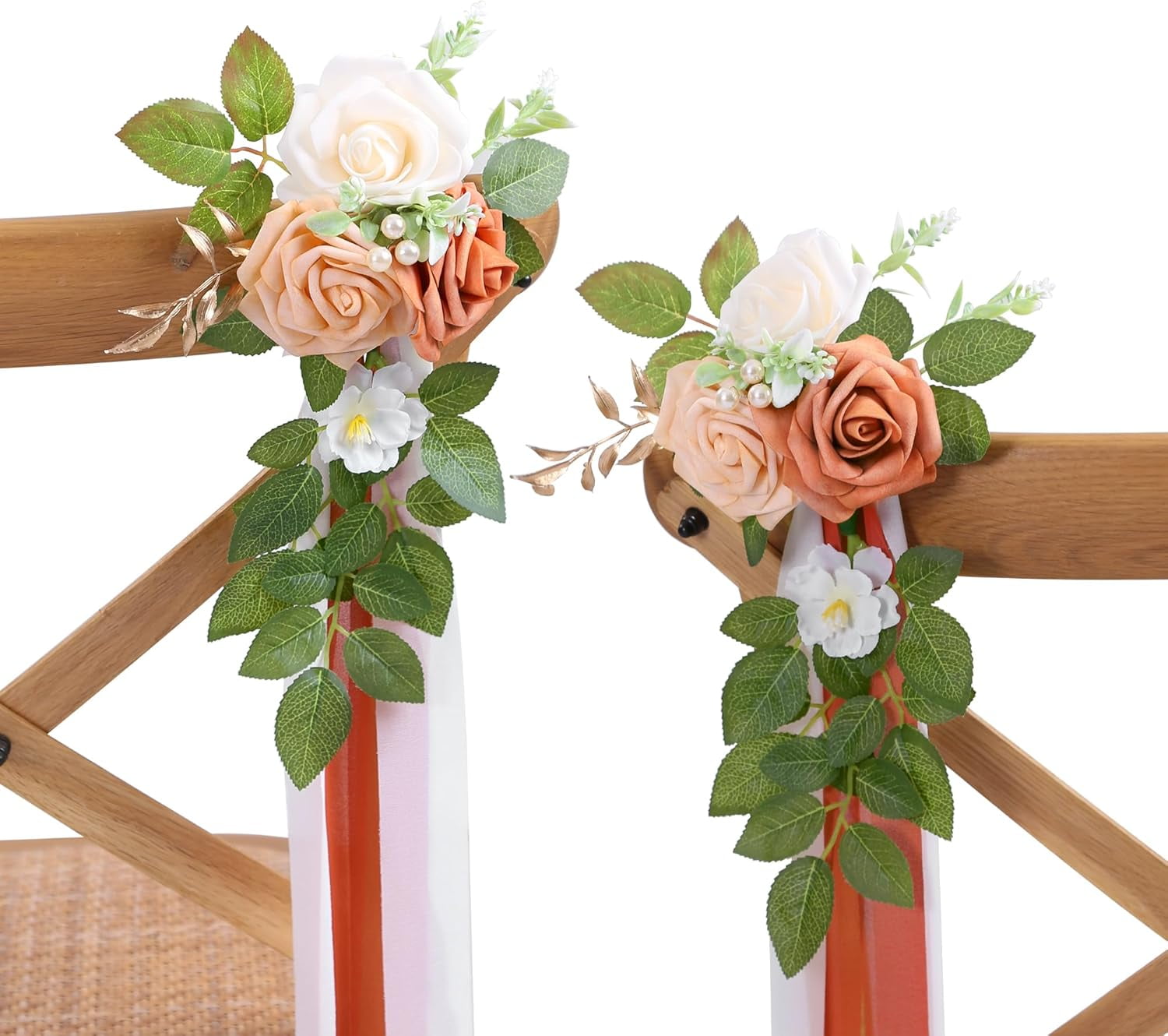 Set of 10 Wedding Aisle Decorations for Ceremony, Terracotta Pew ...