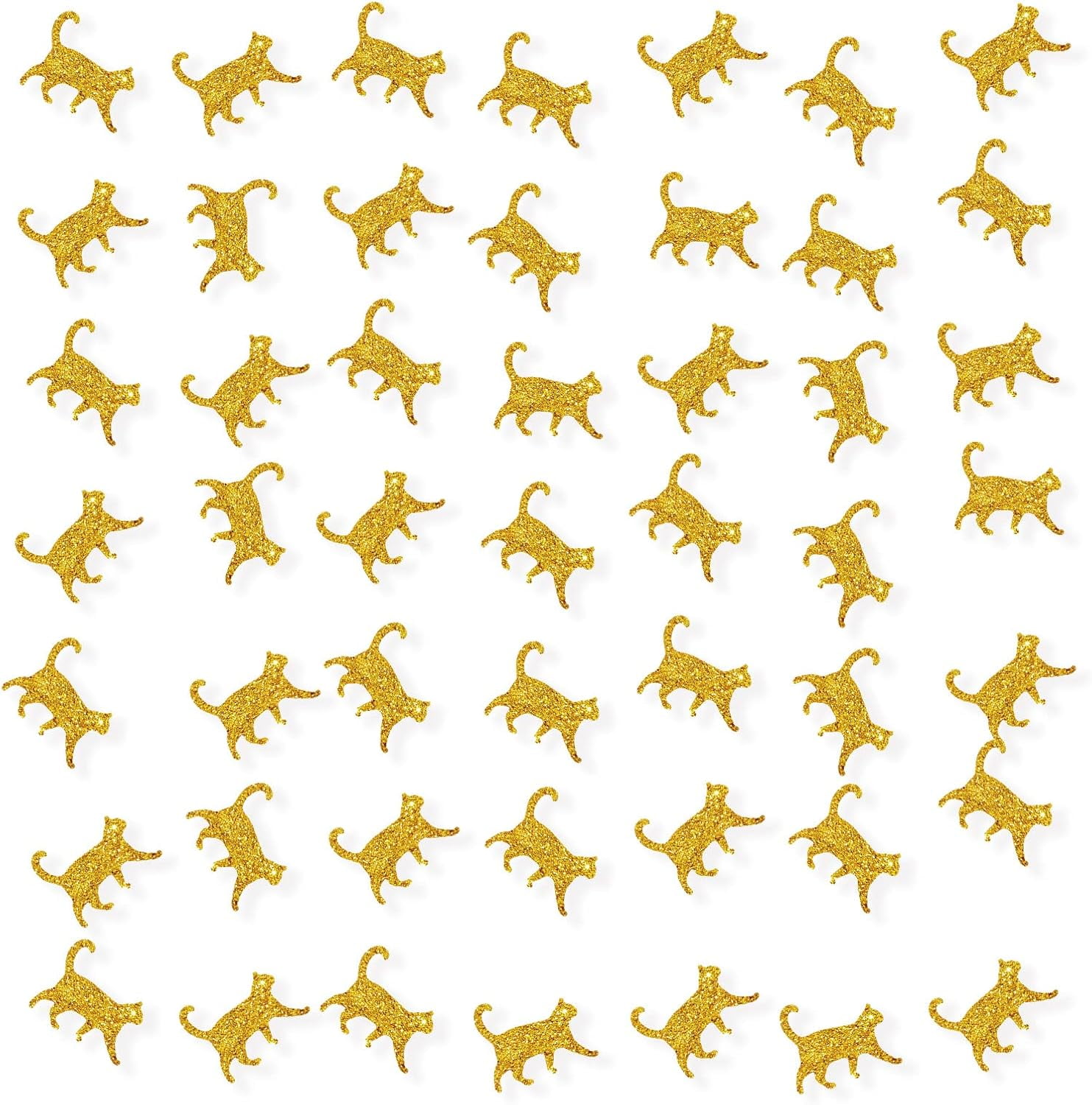 Set of 100 Cat Confetti, Glitter Cat Paper Scatter, Cat Birthay Party ...