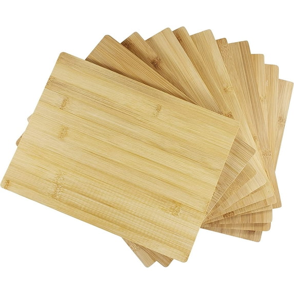 Set of 12, Bulk Wholesale Bamboo Cutting Boards – 12x9" Blank Wood ...