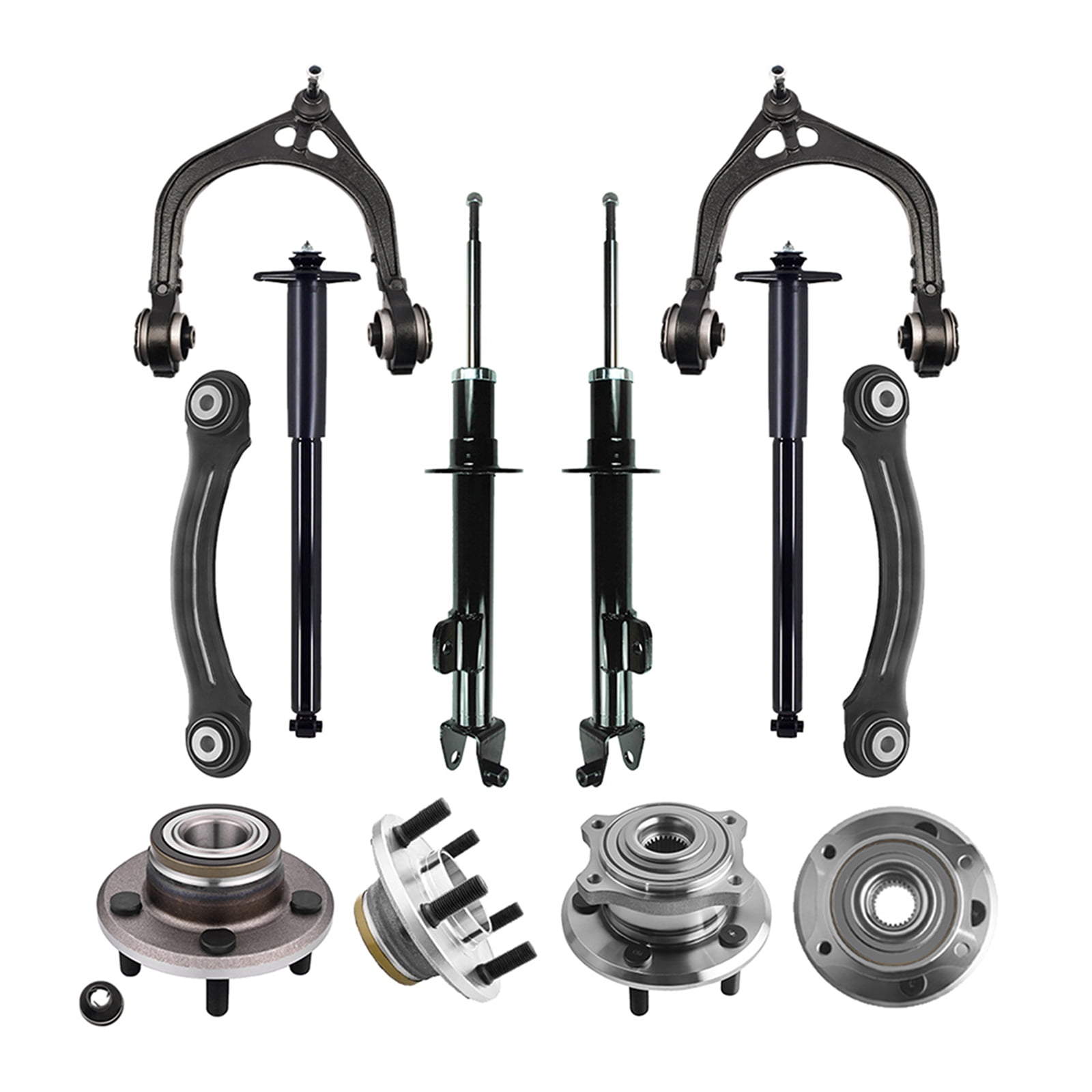 Set of 12 Front Upper Control Arm Ball Joint-Rear Upper Forward Control ...