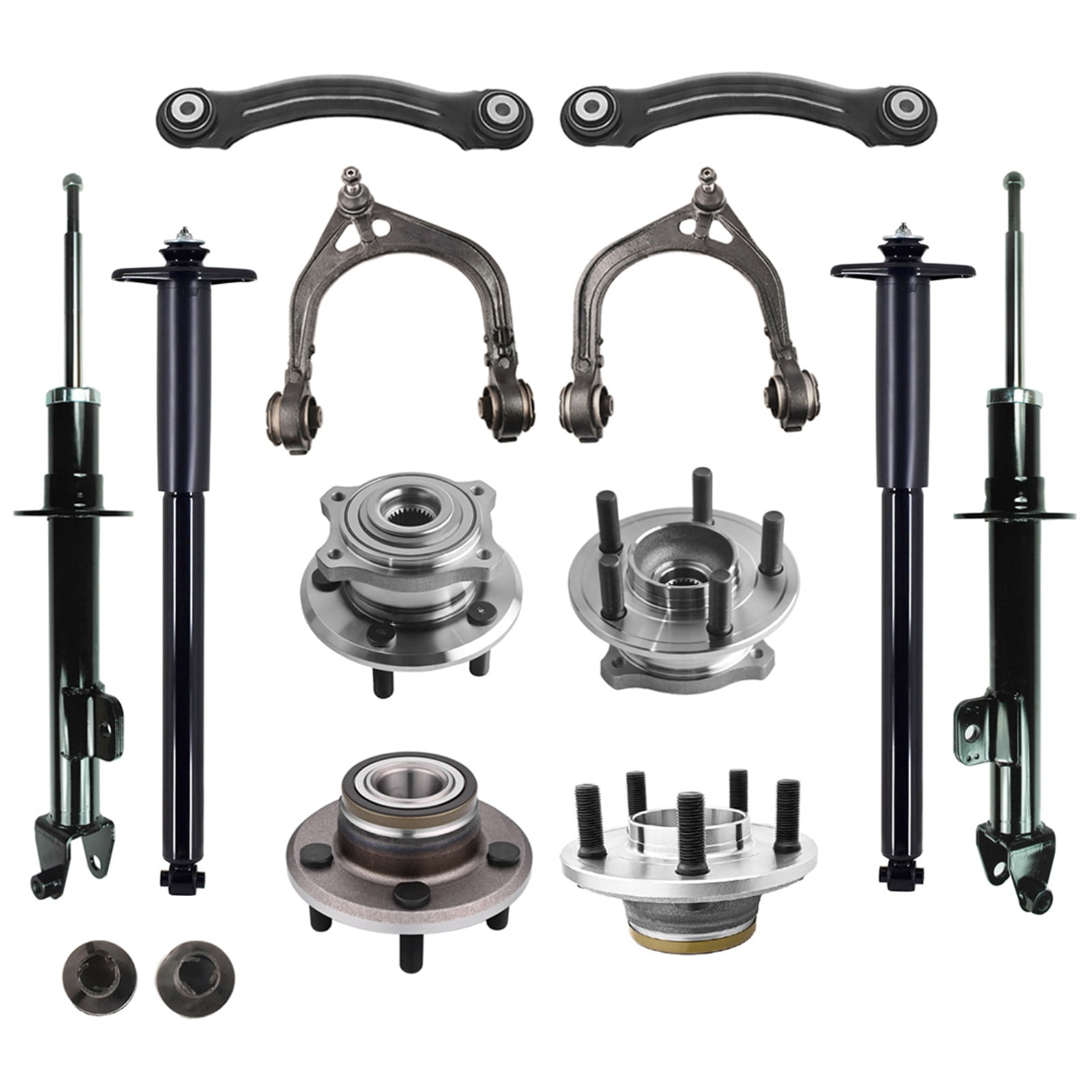 Set of 12 Front Upper Control Arm Ball Joint-Rear Upper Forward Control ...