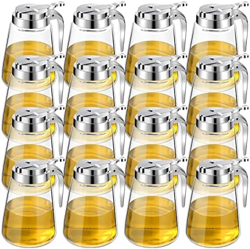 Set of 12 Honey Maple Syrup Dispenser 12 oz Glass Bottle Syrup Pitcher ...