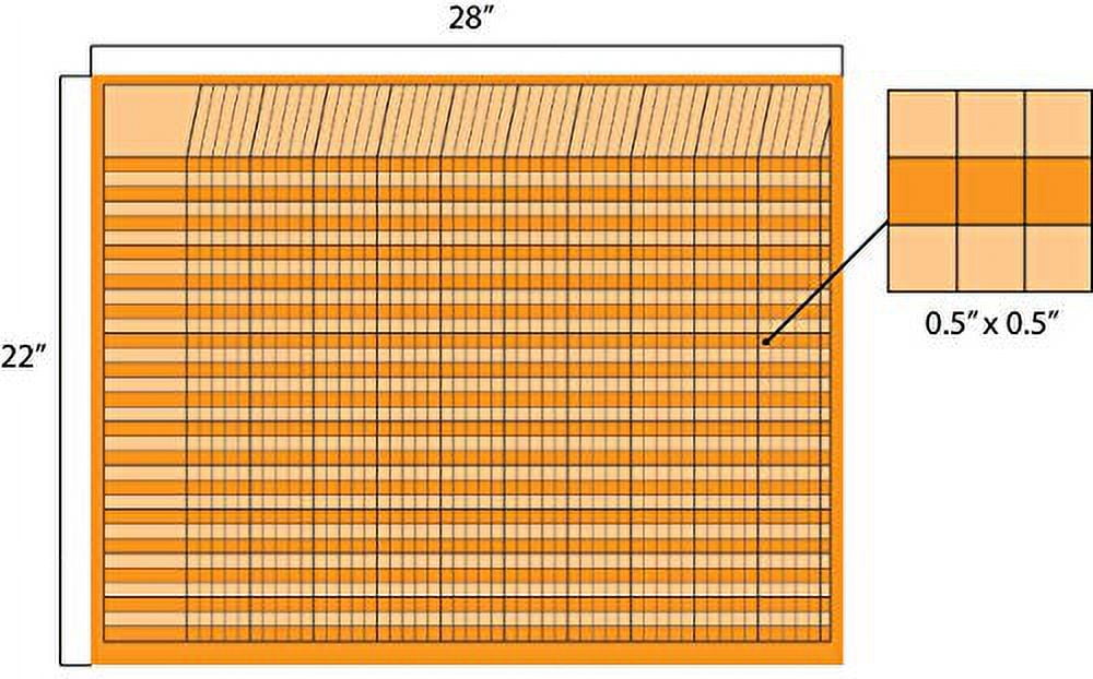 Set of 12 Horizontal Incentive Charts Assorted Colors 28 in W X 22 in H ...