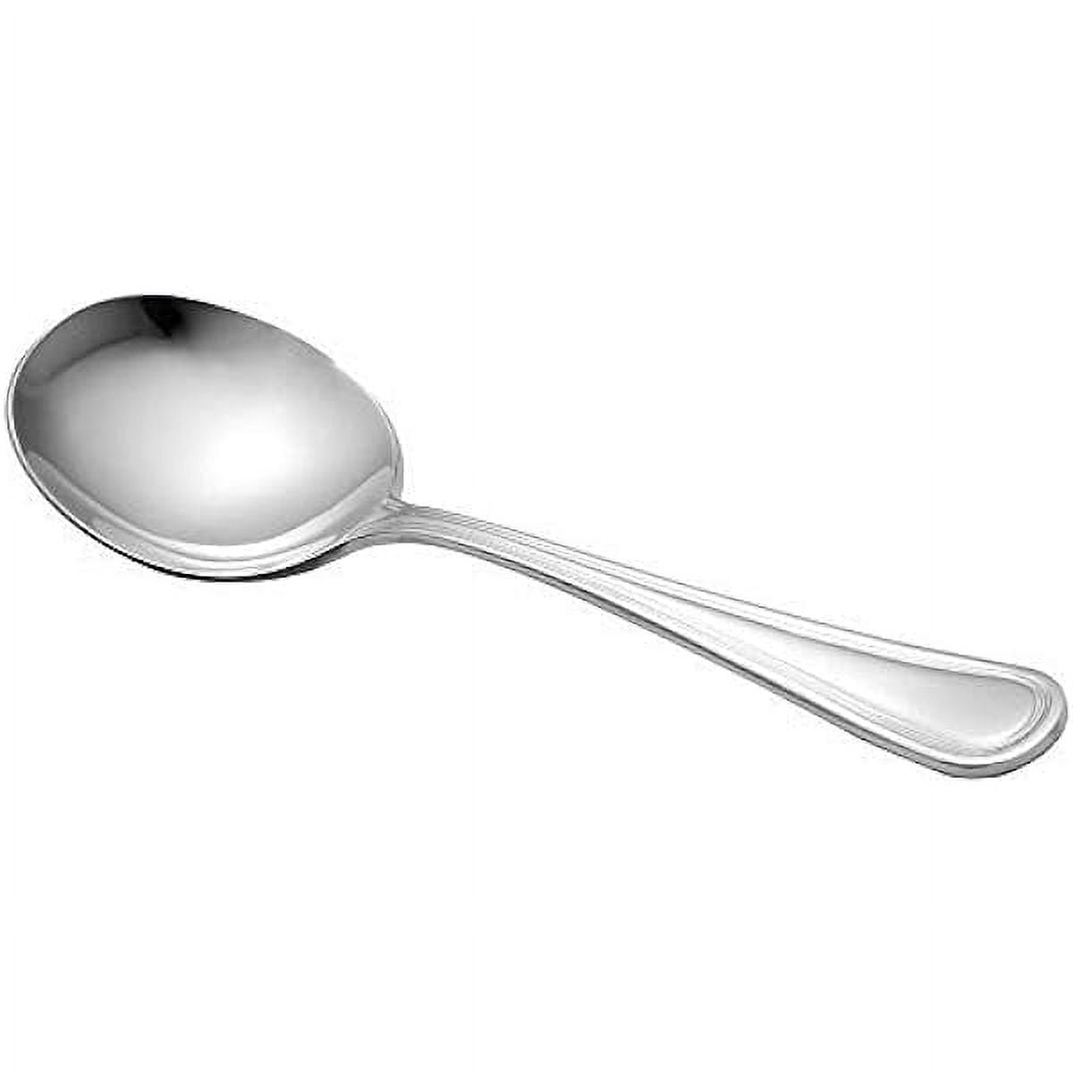 (Set of 12) Tuscany Heavy Weight Bouillon Spoons, 6-Inch 18/0 Stainless ...