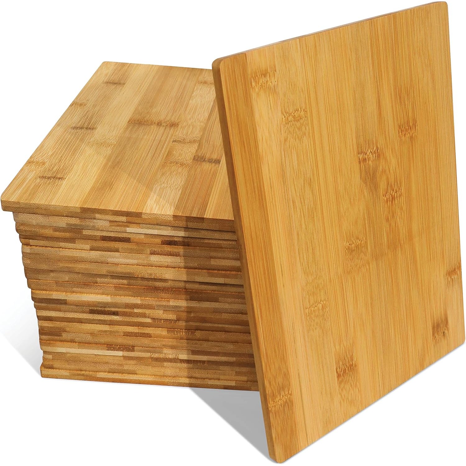 Set Of 18 Bulk Cutting Boards 12" x 9" x 0.35" - Premium Bamboo Wood ...