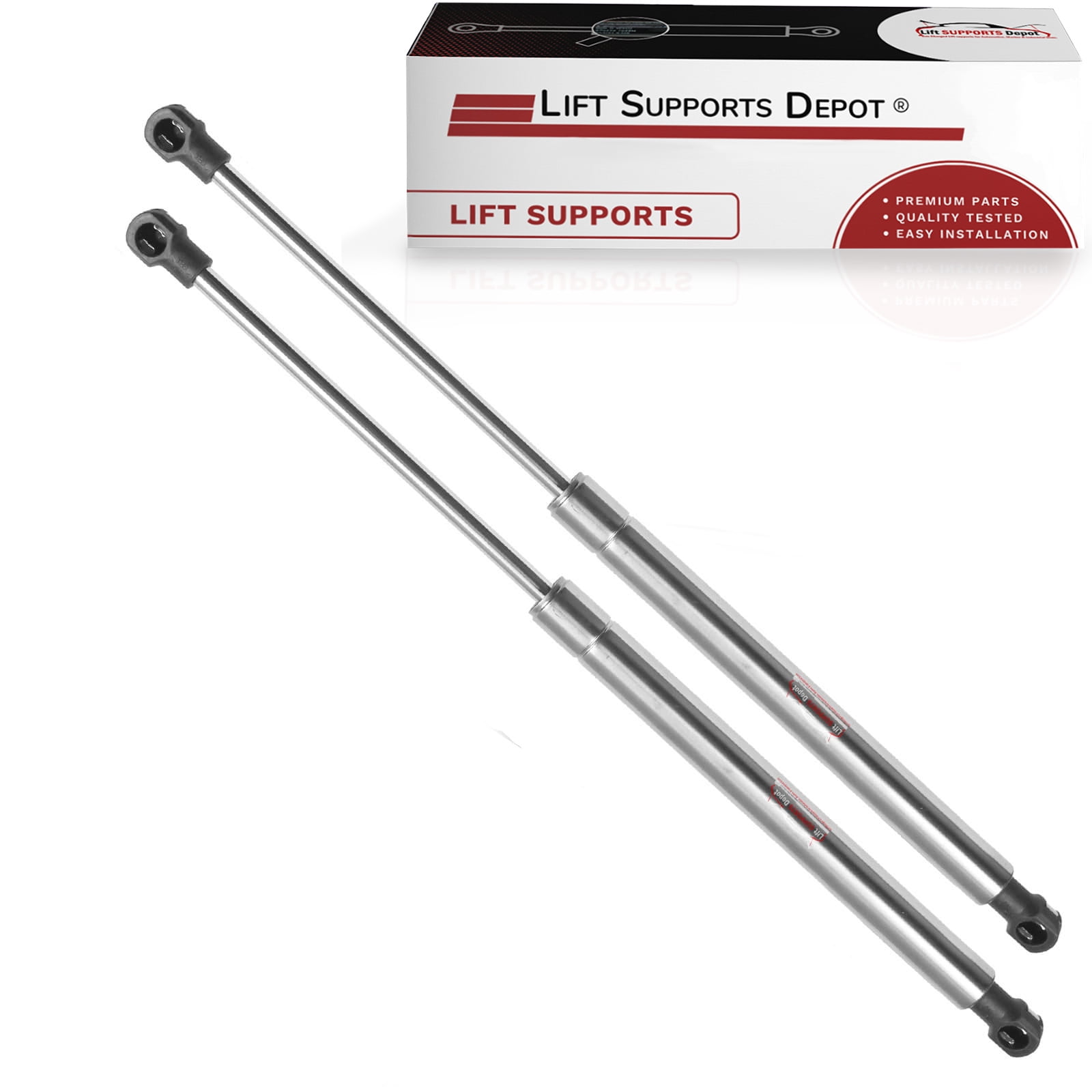 Set of 2 15 Inch lbs 10mm End Fittings "Stainless Steel" Lift Supports ...