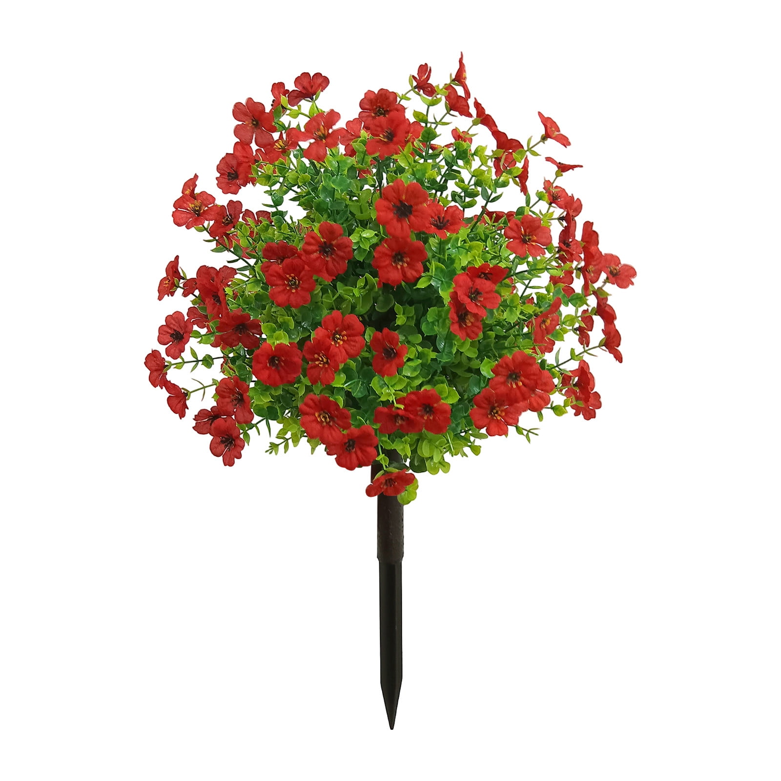Set of 2 23.6in Artificial Boxwood Topiary Trees with Ground Spikes ...