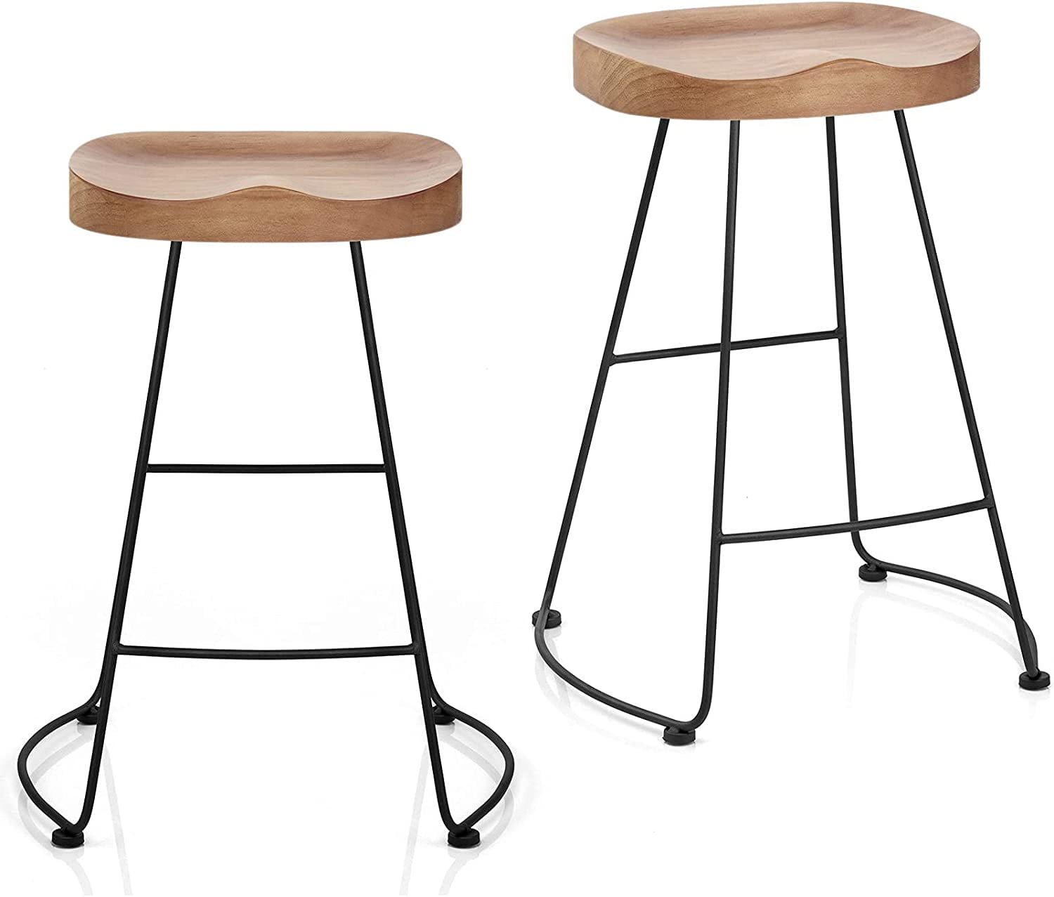 Set of 2 American Elegant Retro Country Style Bar Chair, Modern Fashion ...