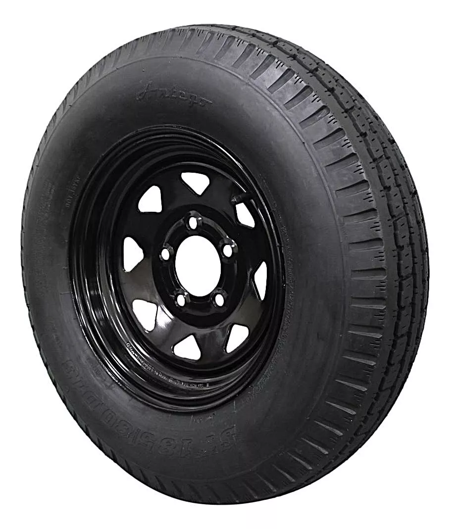 (Set of 2) Antego Tire and Wheel 185/80D13 Highway Terrain Trailer Tire ...
