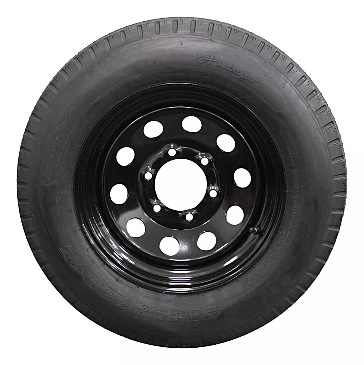 (Set of 2) Antego Tire and Wheel 205/75D15 Trailer Tire – Reinforced 6 ...