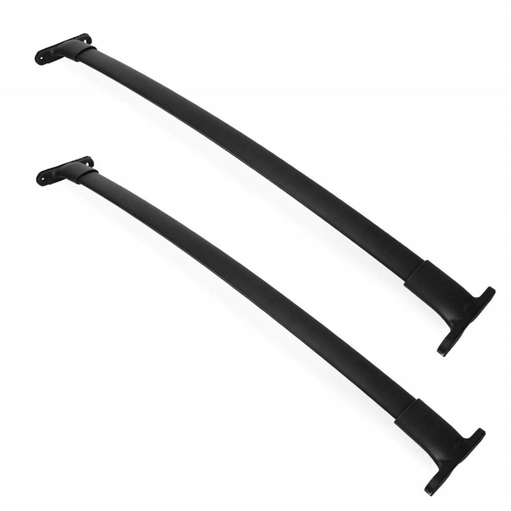 Set of 2 Black Aluminum Matte Roof Rack Cross Bars, Compatible with ...