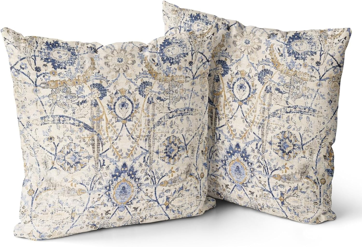 Set of 2 Boho Pillow Covers 18x18 Inch Geometric Tribal Carpet Pattern ...