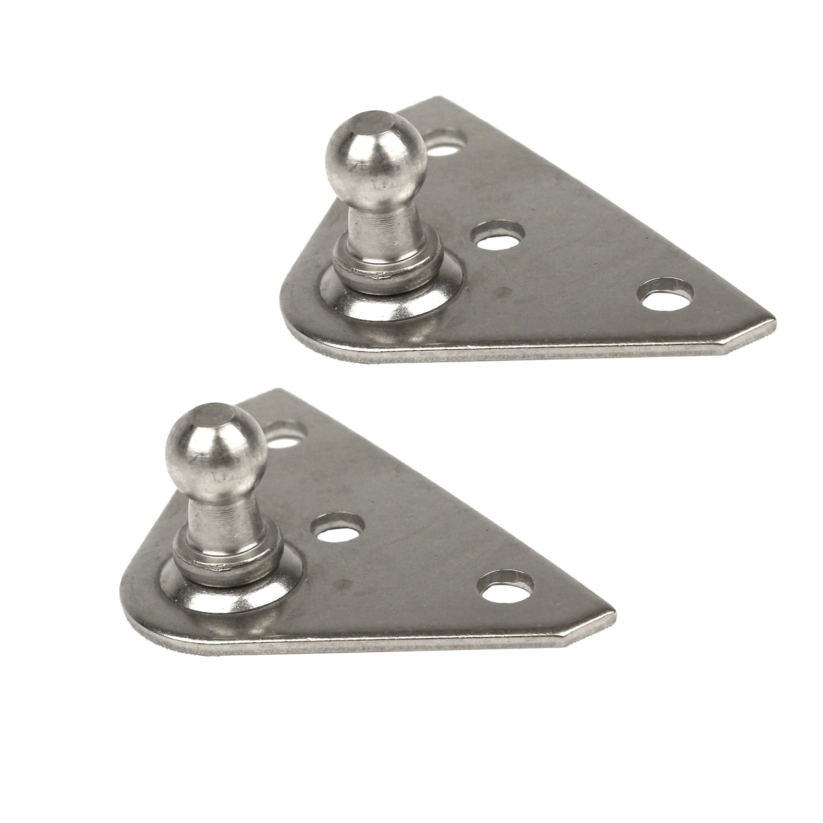 Set of 2 Brackets 10mm=3/8 Inch Hole Offset S316 Stainless For Gas Lift ...
