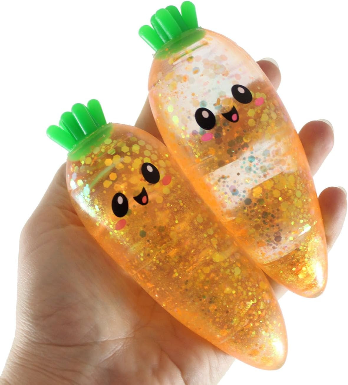 Set of 2 Carrot Sugar Ball - Thick Glue/Gel Syrup Molasses Stretch Ball ...