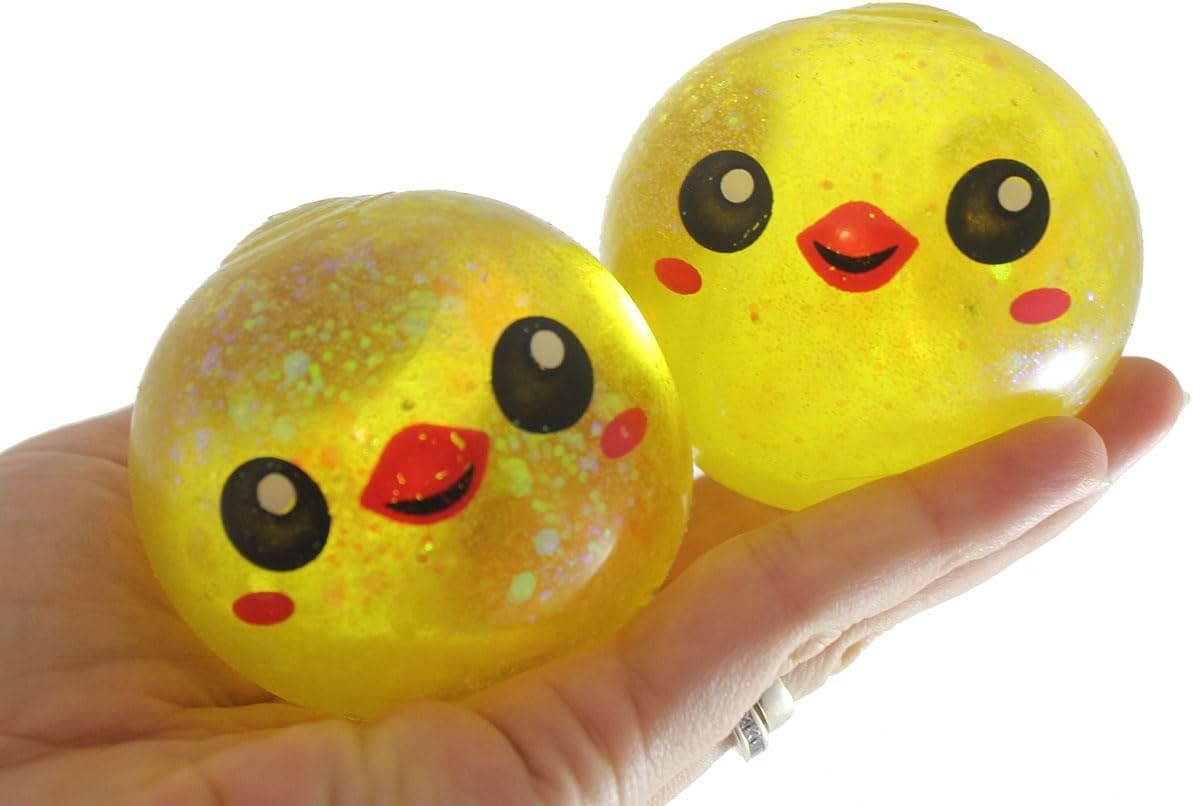Set of 2 Chick Sugar Ball - Thick Glue/Gel Syrup Molasses Stretch Ball ...