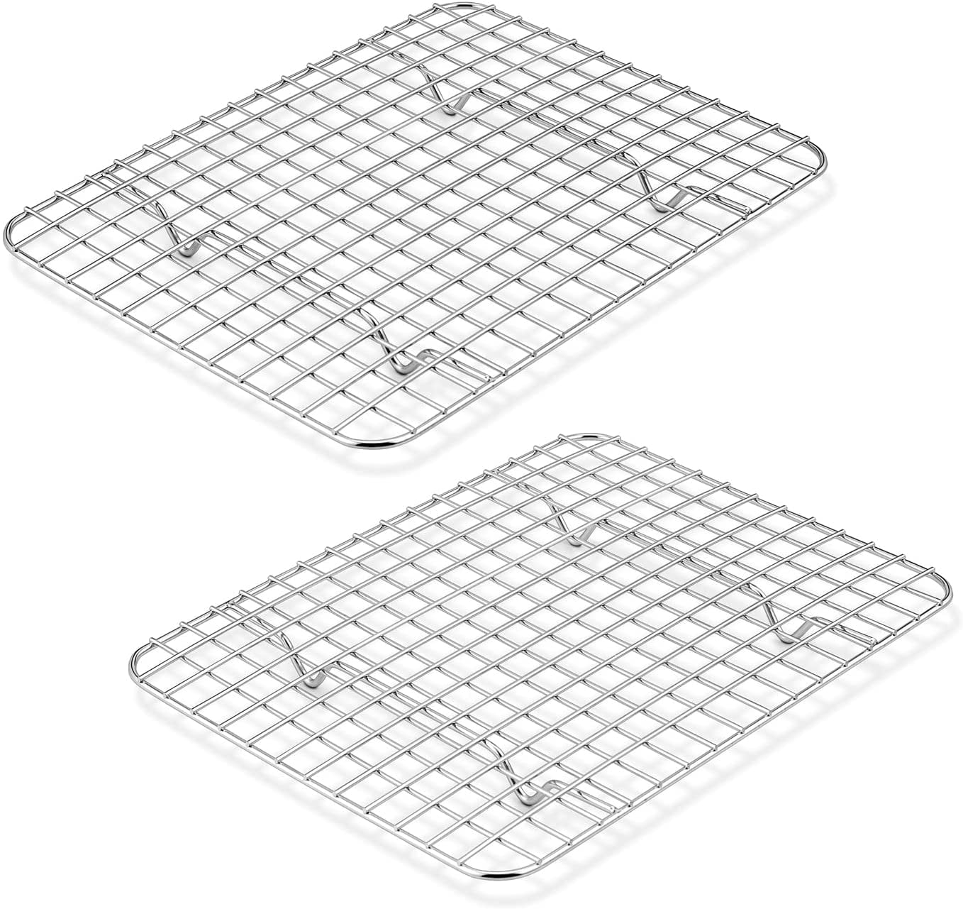 Cooling Rack - Set of 2 Stainless Steel, Oven Safe Grid Wire Racks for ...