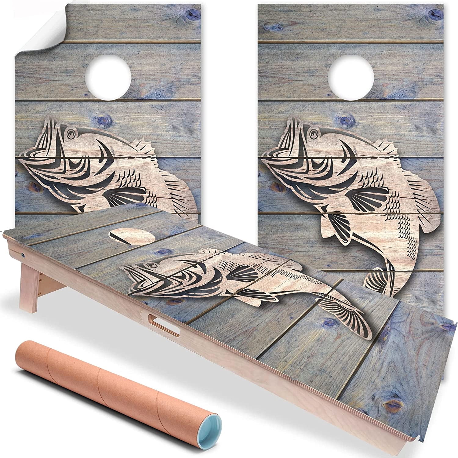 Set of 2 Cornhole Wraps for Boards Vinyl Decals - Corn Hole Bean Bag ...