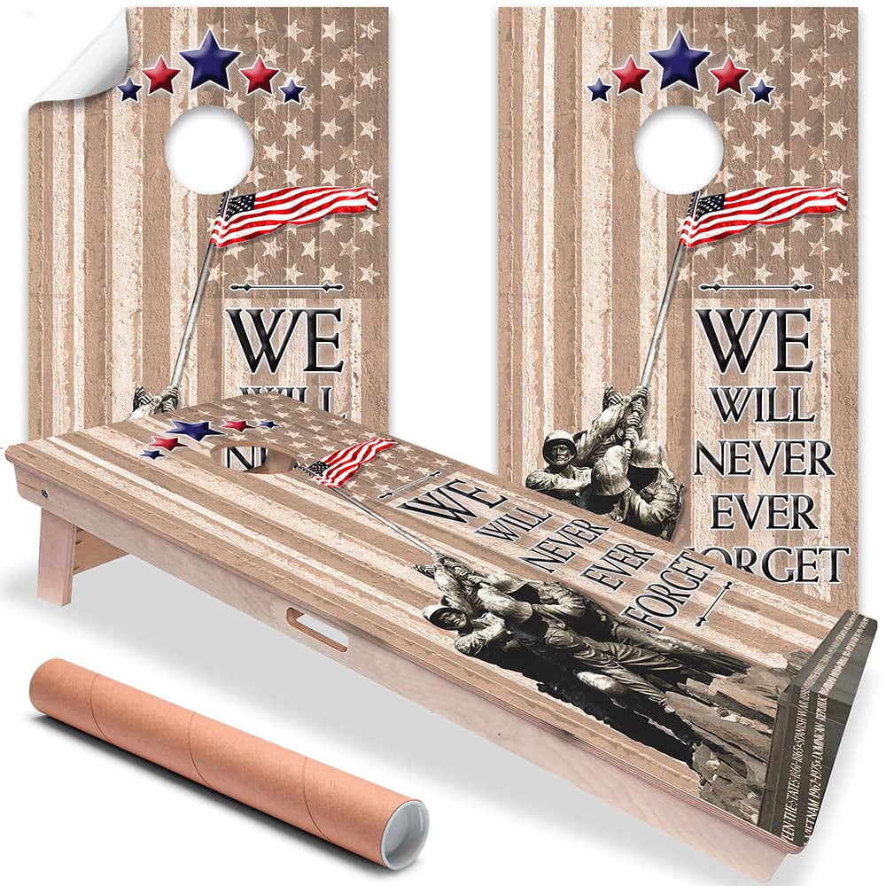 Set of 2 Cornhole Wraps for Boards Vinyl Decals - Different Motives in ...