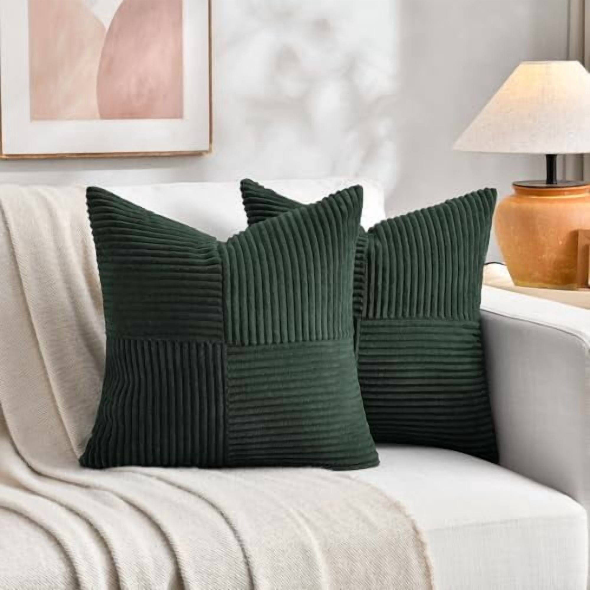 Dark Green Throw Pillows