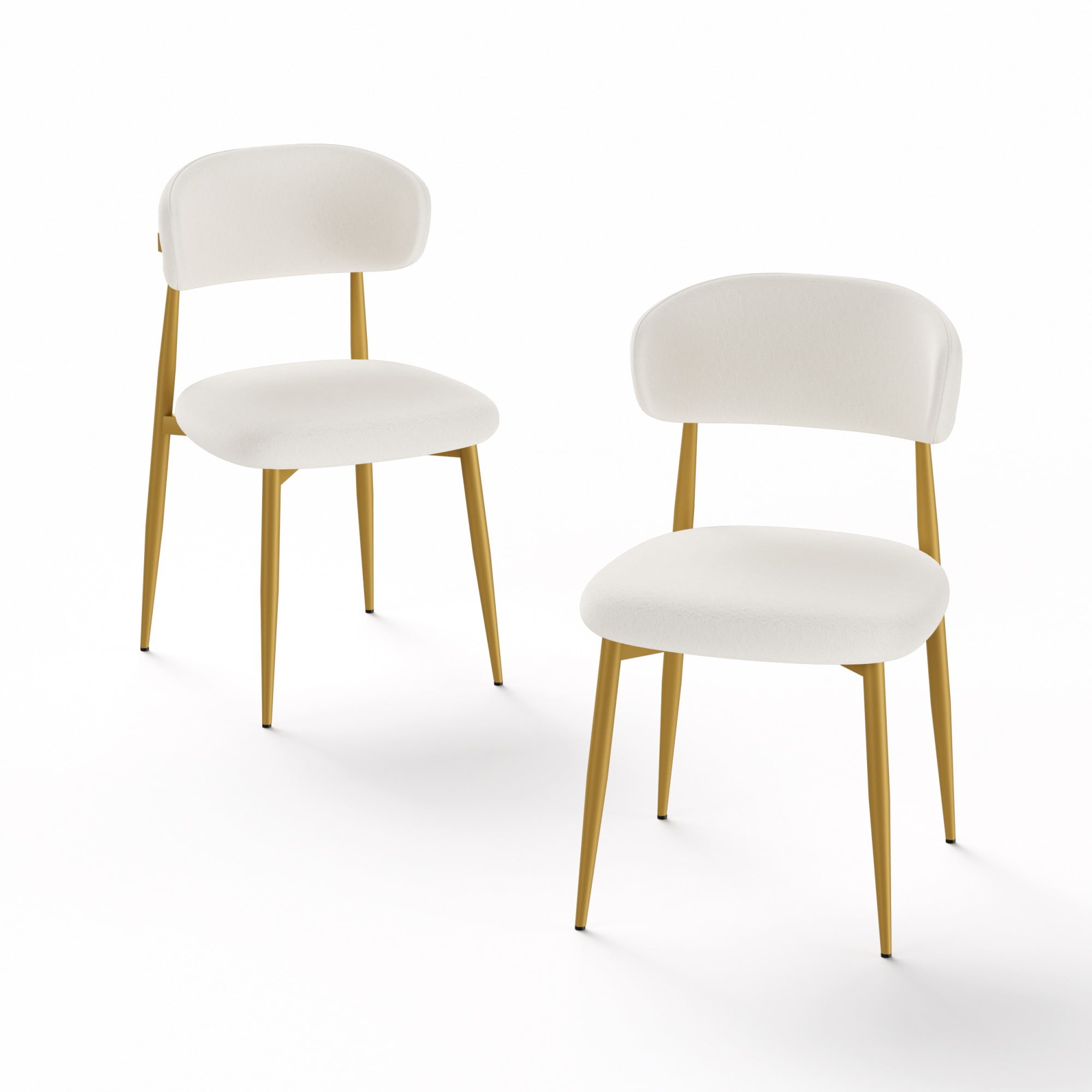 Set of 2 Dining Chairs, Modern Kitchen Chairs with Soft Padding ...