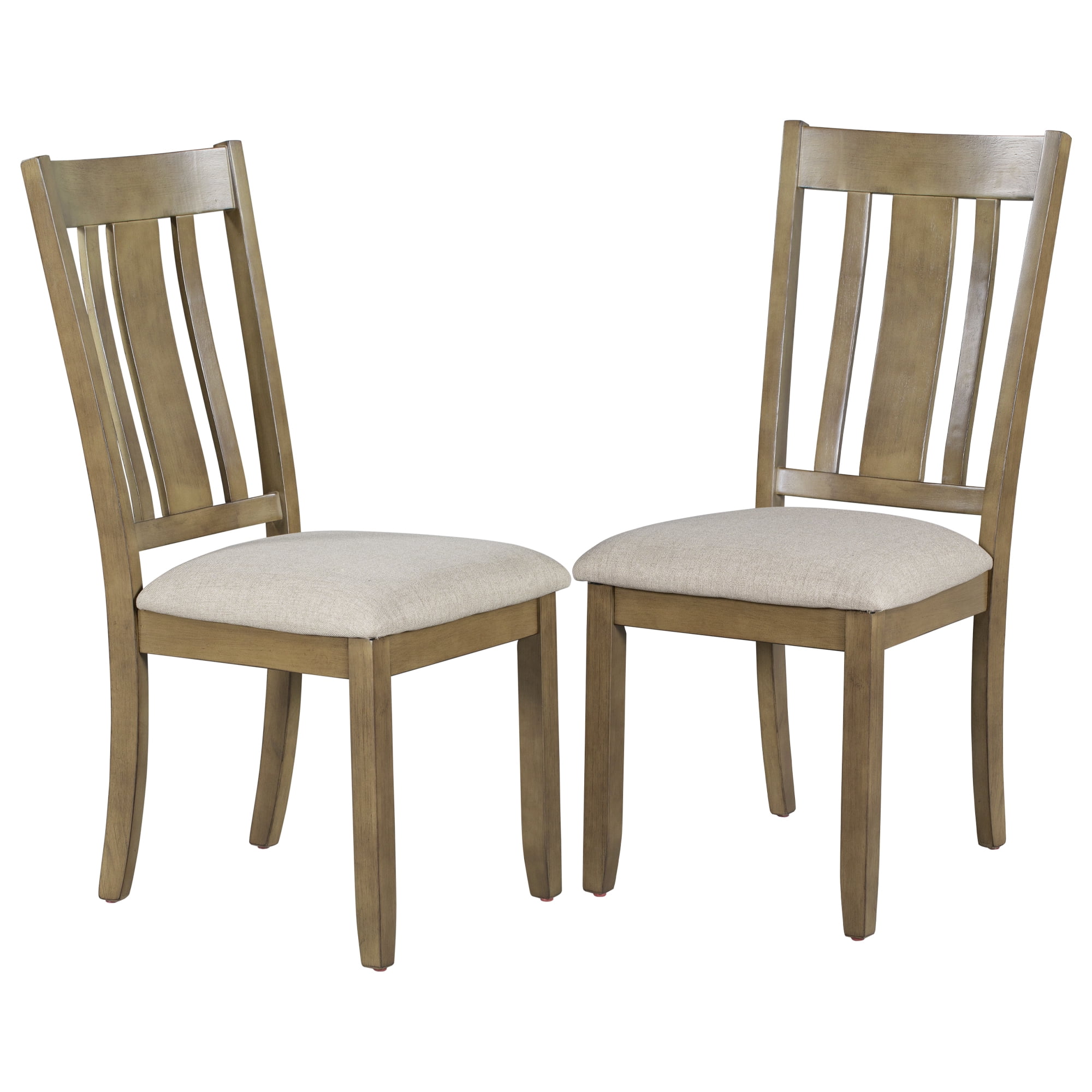 Set of 2 Dining Chairs, Solid Wood Kitchen Dining Room Chairs with ...