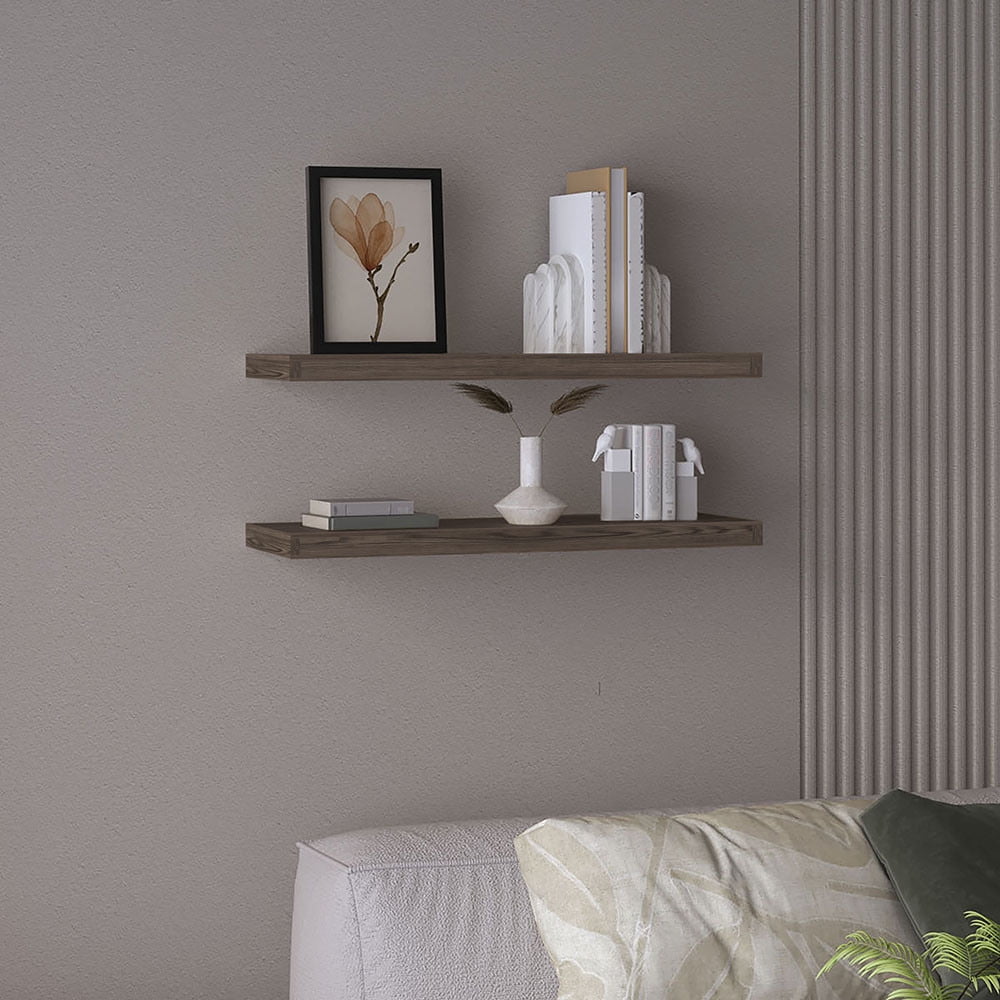 Set of 2 Floating Shelf for Wall Decor, 31.5 Inch Modern Minimalist ...