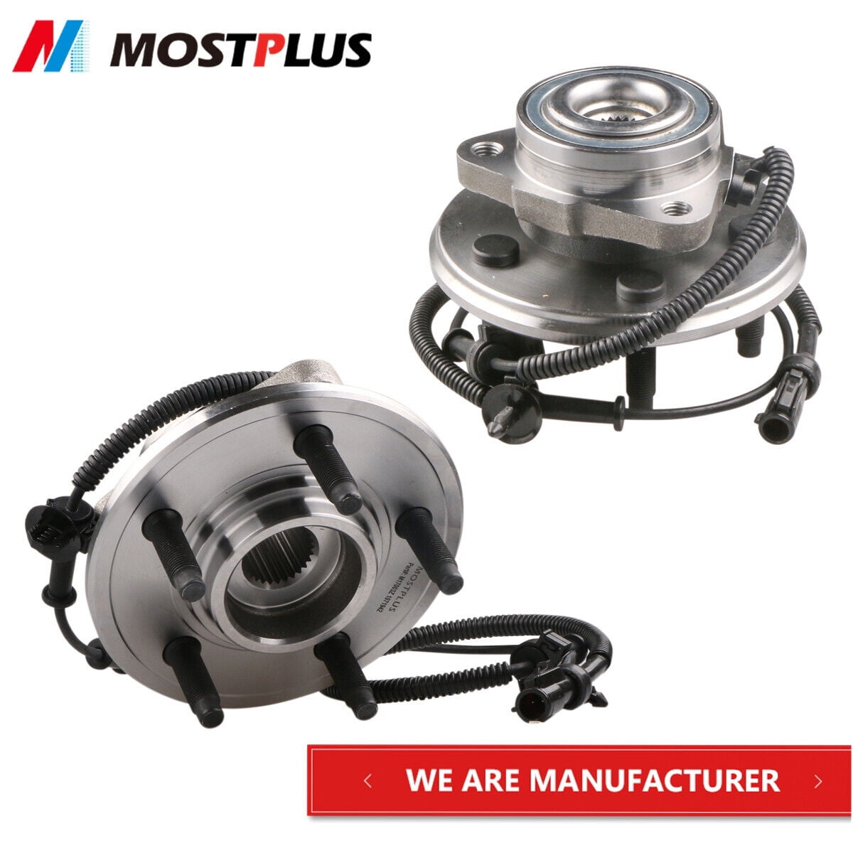 Set(2) Front Wheel Hub Bearing Assembly w/ ABS For Aviator Explorer 4x4 ...