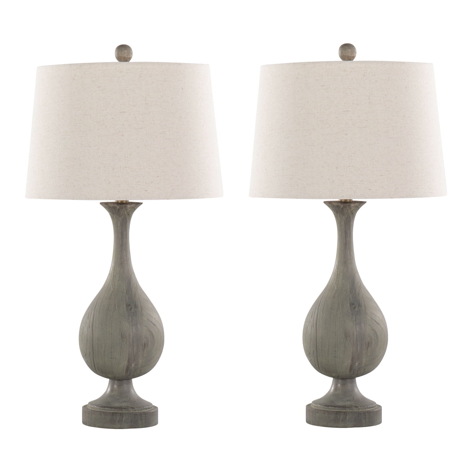 Set of 2 Grandview Gallery Cipolla Polyresin Table Lamps in Acid Dusty ...