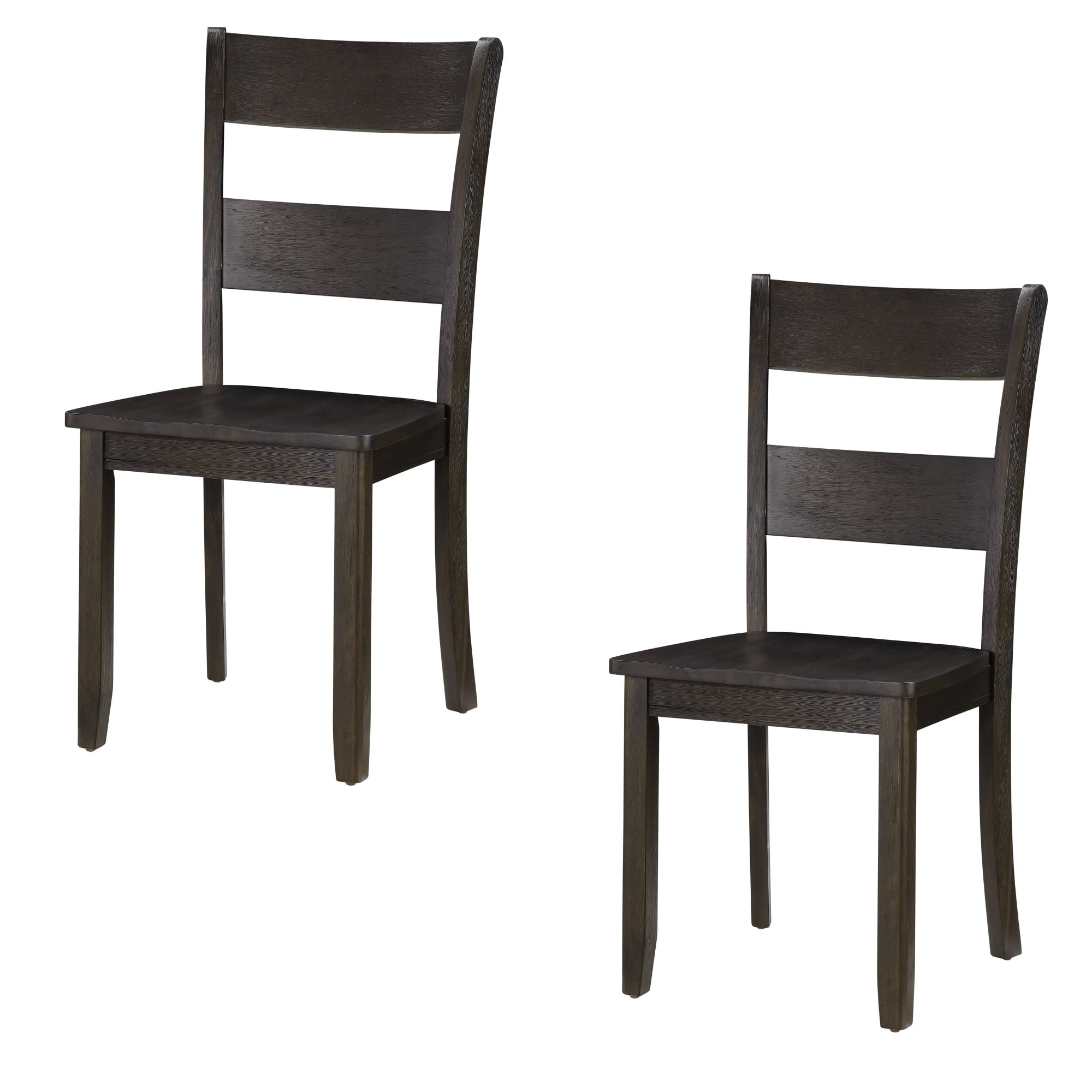 Set of 2 Haddie Distressed Side Chair, Wooden Dining Room Chairs, High ...