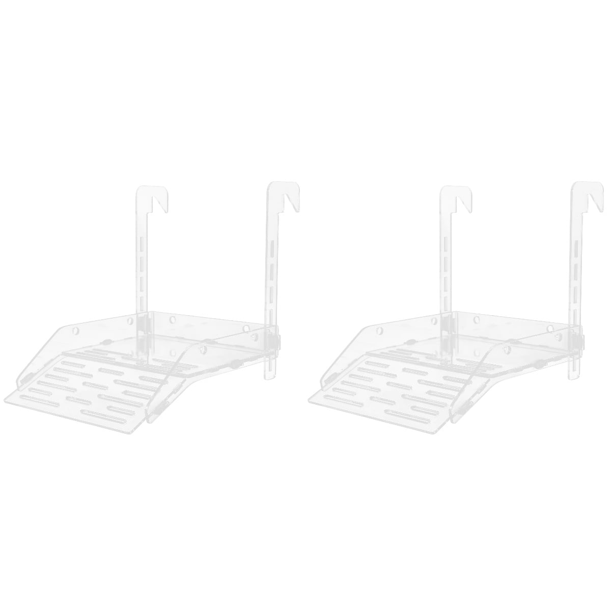 Set Of 2 Hanging Turtle Terrace Acrylic Basking Platform Multi Use