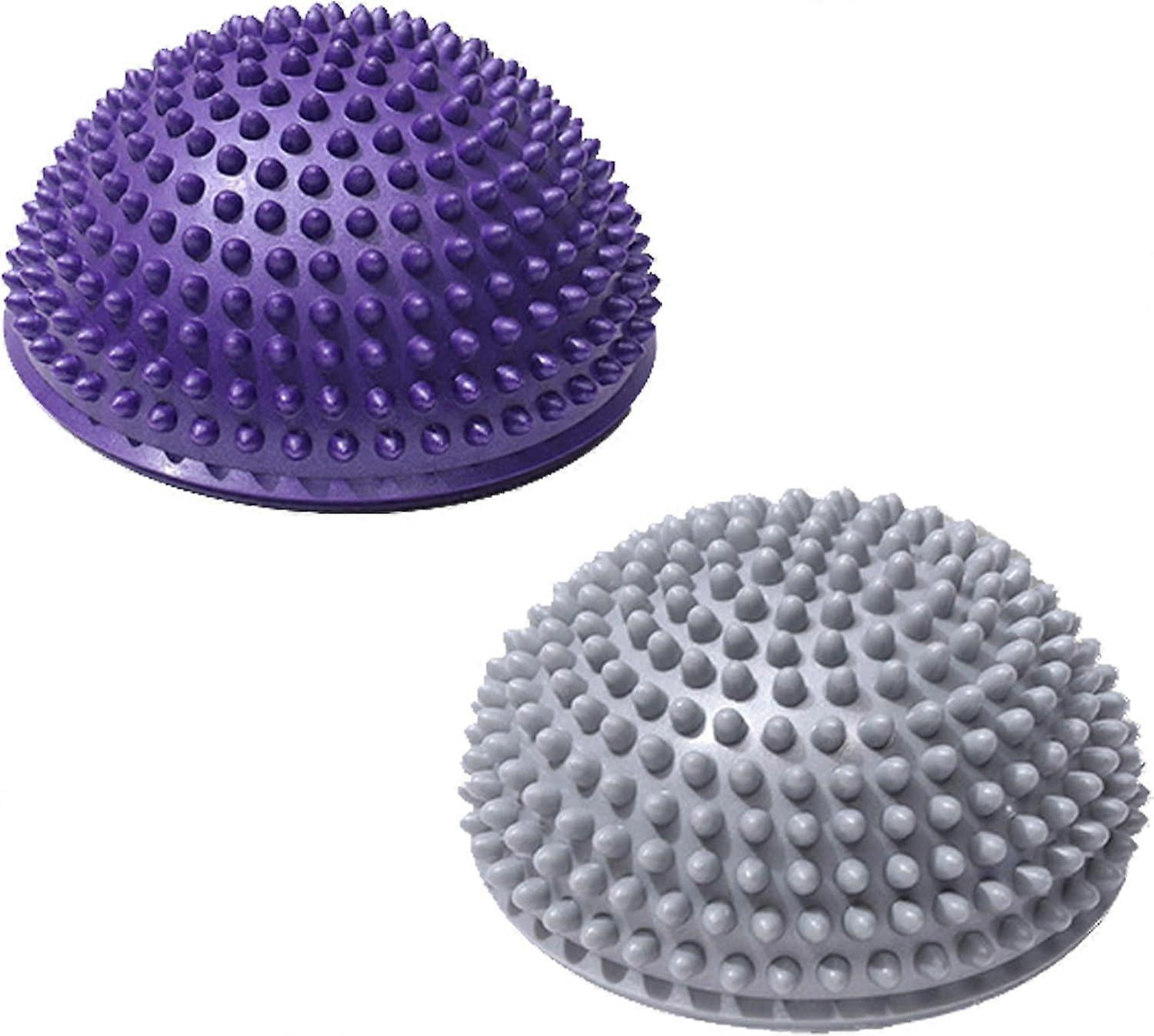 Set of 2 Hedgehog Balance Ball, Yoga Half Foot Massage Balls, Balance ...