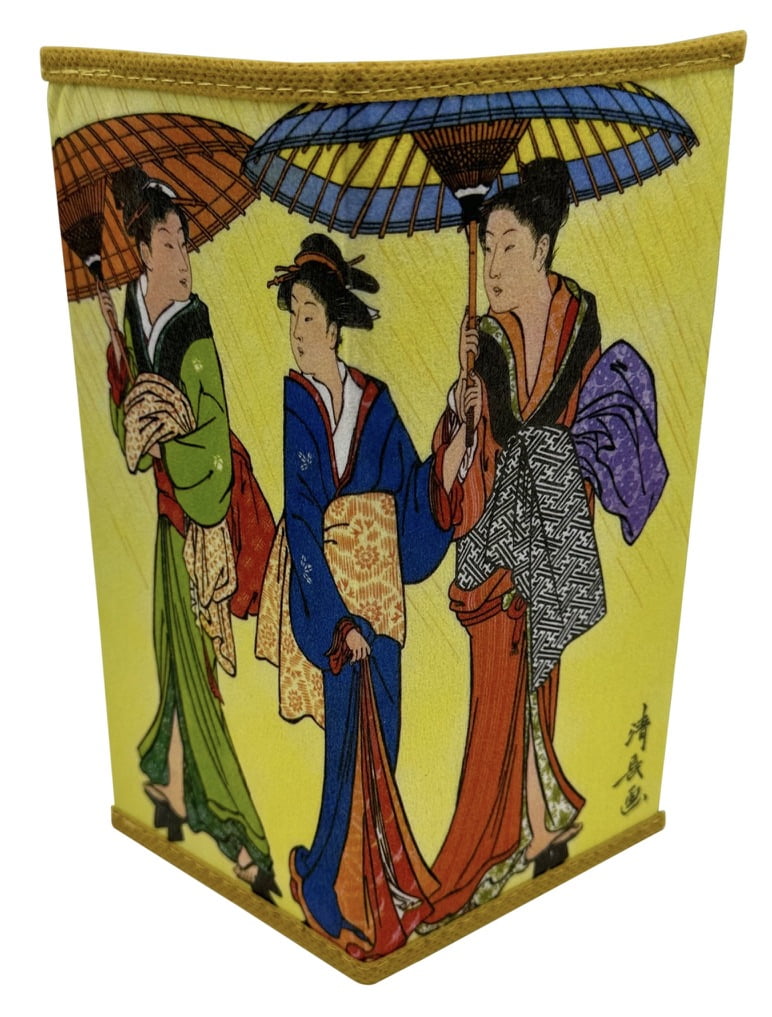 Set/2 Japanese Rice Paper Wallet/Checkbook Cover 3 Ladies/Parasols ...