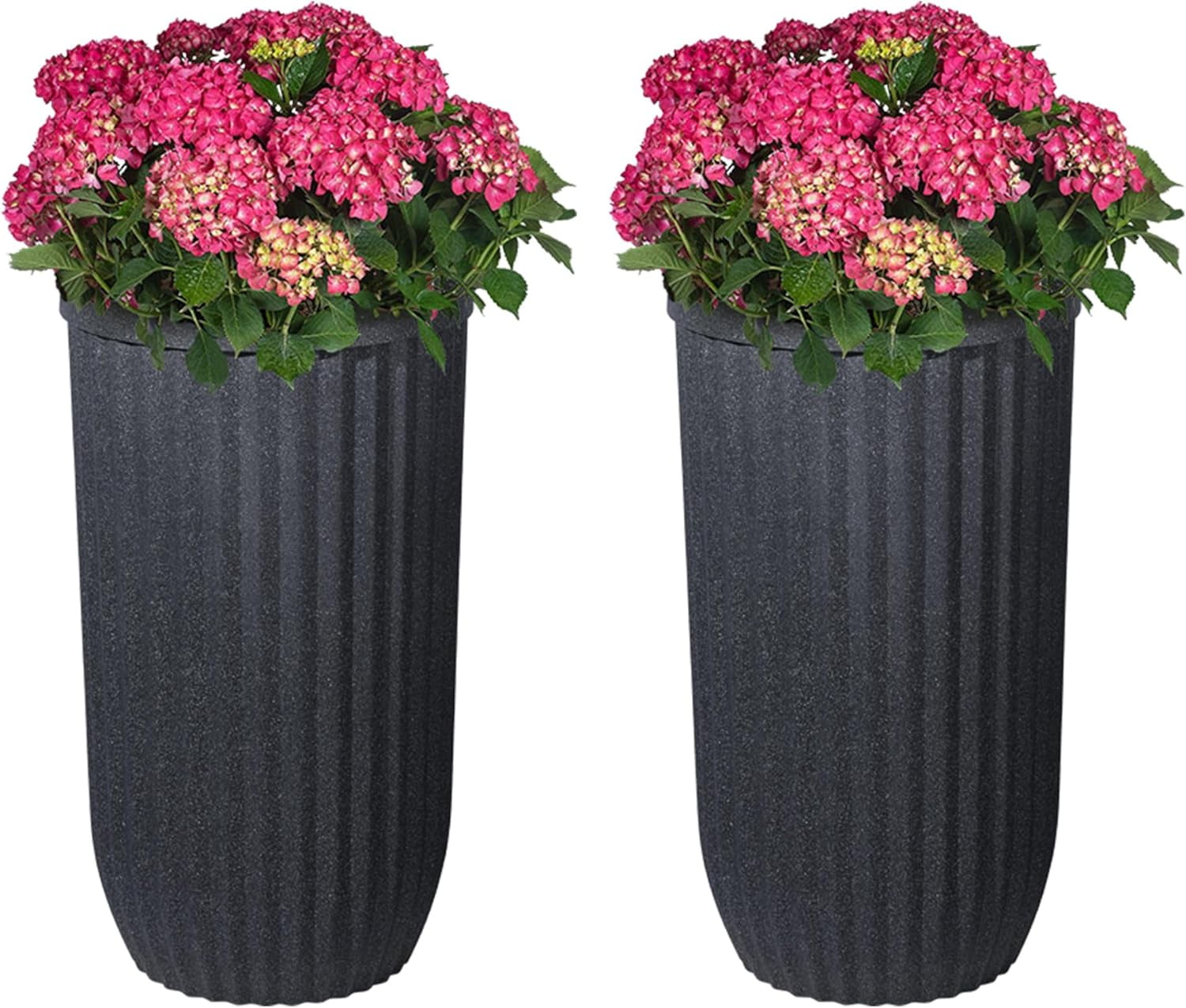 Set of 2 Large Planter for Indoor or Outdoor,Tall Flower Pots,Planters ...
