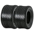Set of 2 Lawn Mower Tires, Heavy-Duty 4PR Turf Tires for Riding Mower ...