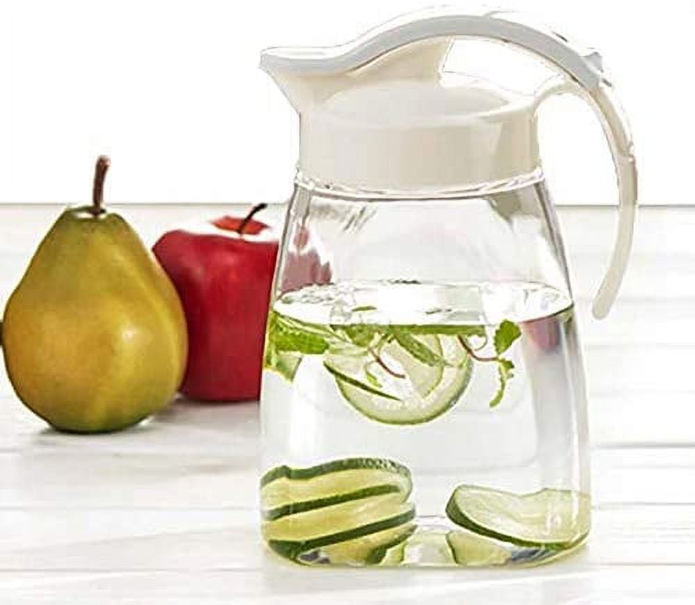 Lustroware Airtight Pitcher, 1.4QT, Slim Design, Dishwasher Safe, Space ...