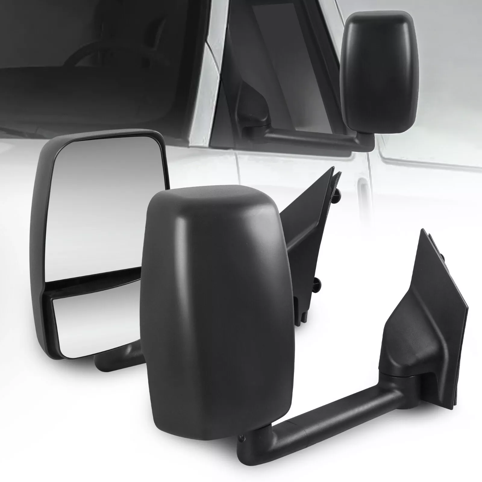 MOSTPLUS Pair Manual Folding Tow Mirrors Side View for 2003-2017 Chevy ...