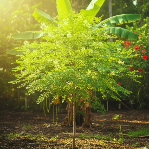 Set 2 Moringa Oleifera Live Plant Per Pot, Moringa Trees Well Rooted ...