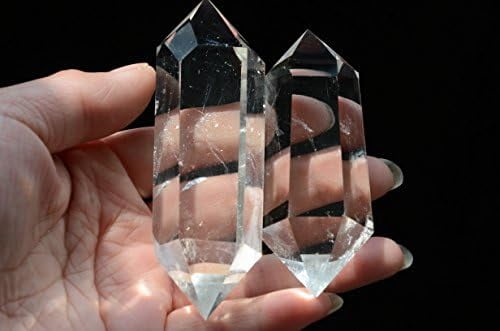 Set of 2 Natural Tibet Himalayan High Altitude Clear Crystal Quartz 6 ...