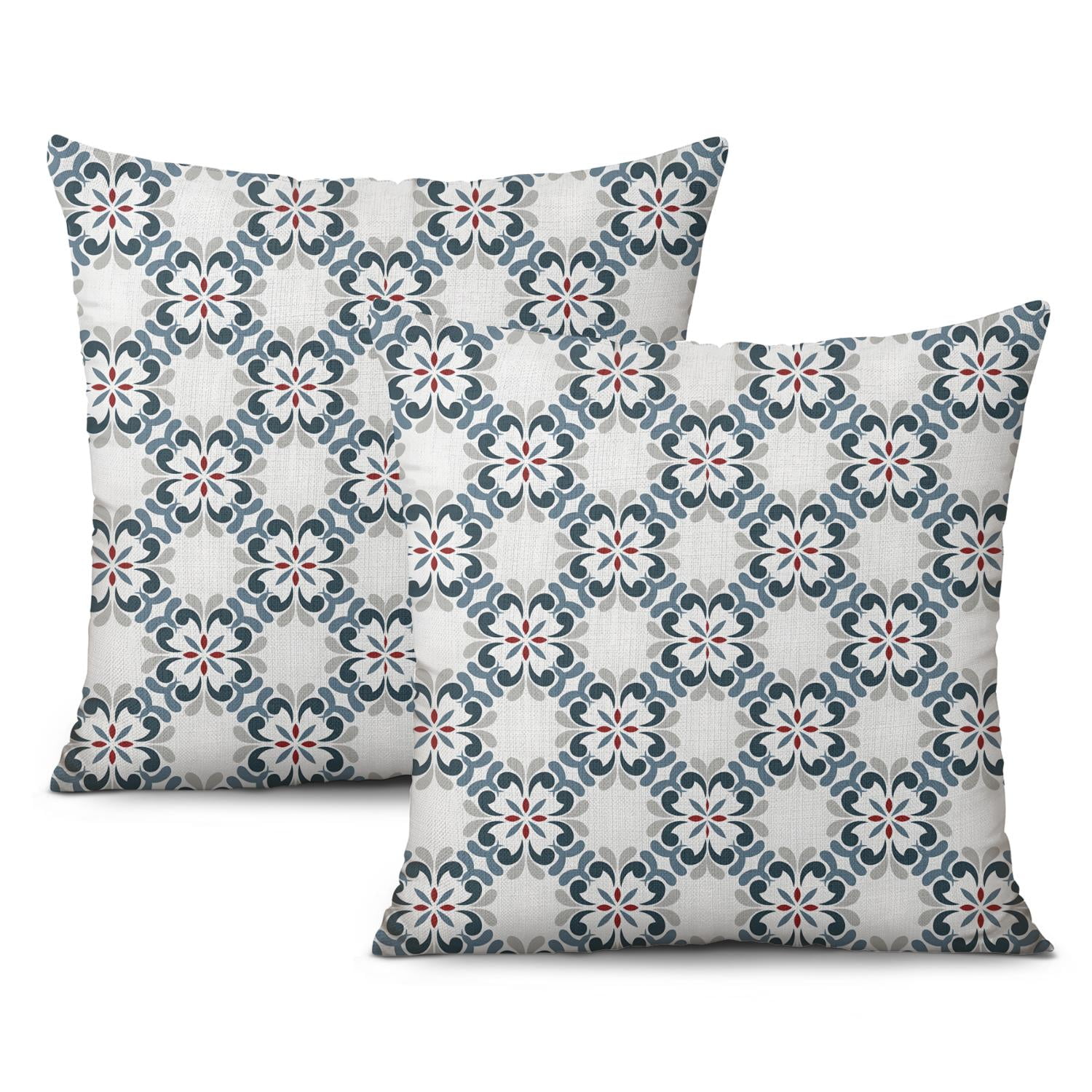 Set of 2 Neutral Linen Pillow Covers | 20x20inch | Boho Modern ...