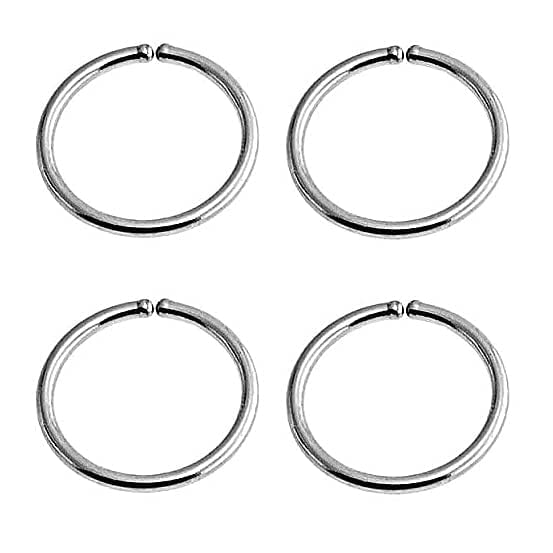 Set 2 Pairs Argentium Silver Hoops 6 mm 21 Gauge Huggie Hoop Tiny ...