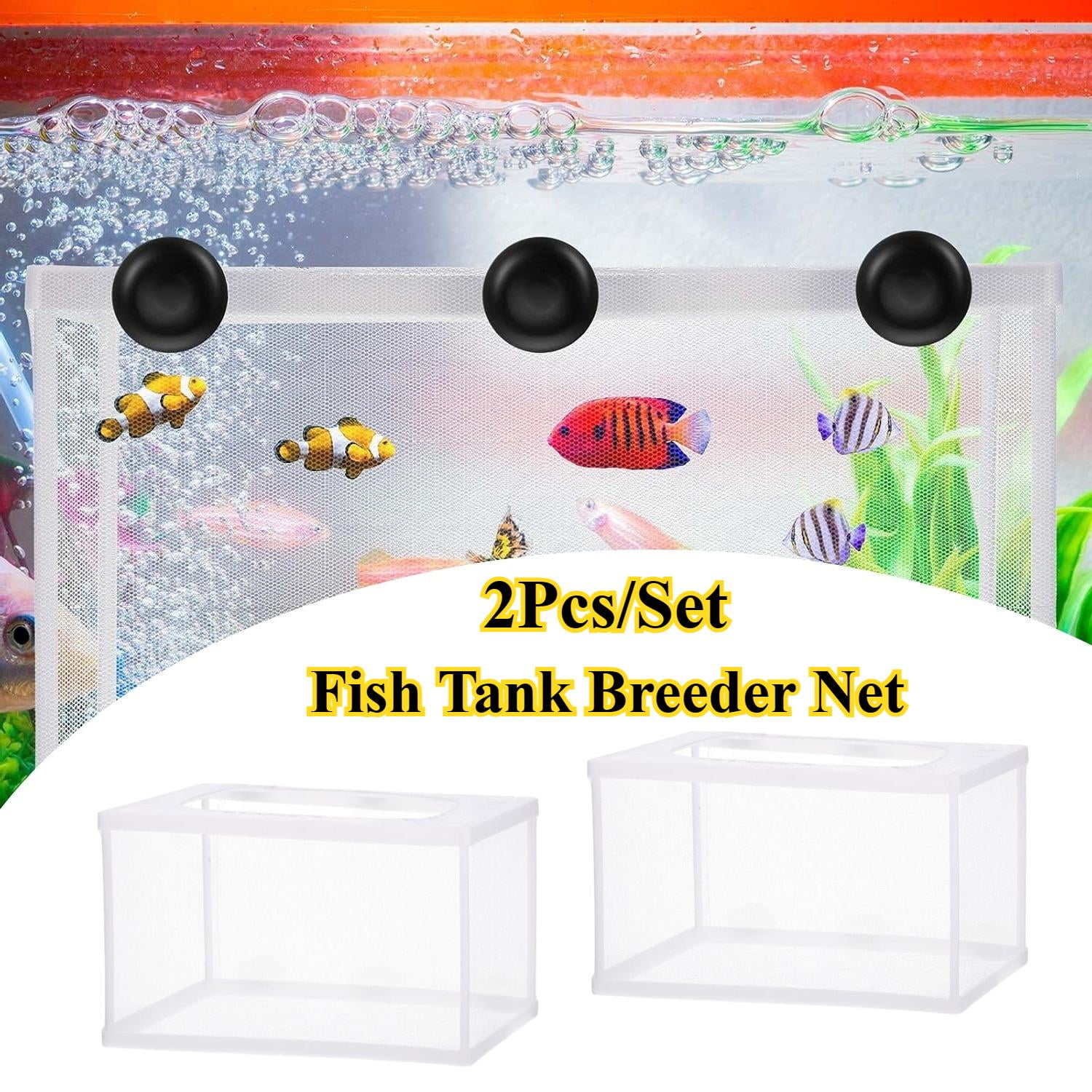 A Set Of 2 Pcs Large Transparent Fish Breeder Isolation Box With ...