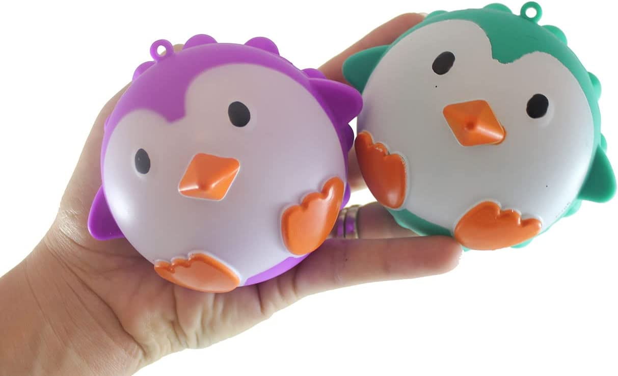 Set of 2 Penguin Bubble Pop Ball - Cute Winter Animal Bubble Poppers ...