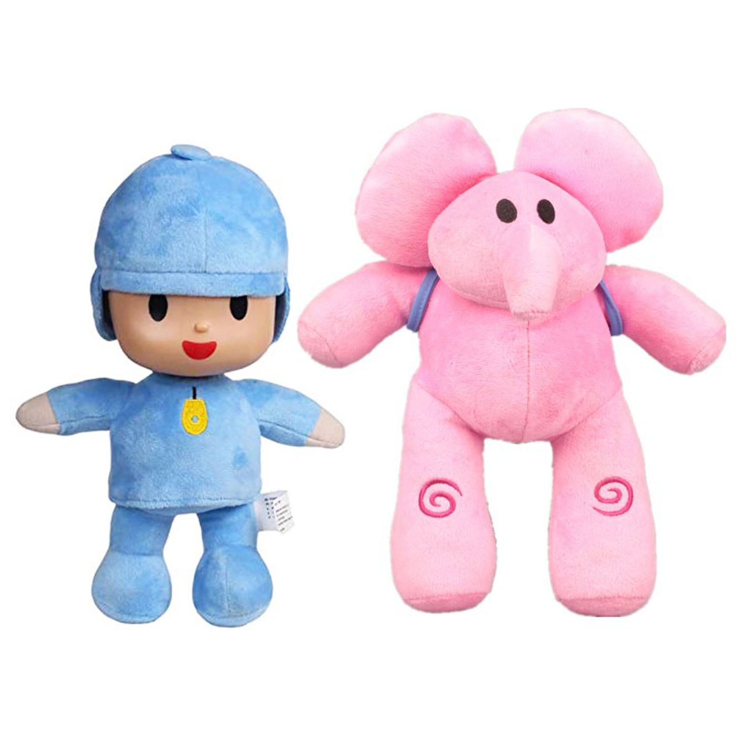 Set 2 Pocoyo and Elly Premium Plush - Pocoyo Series Stuffed Soft Doll ...