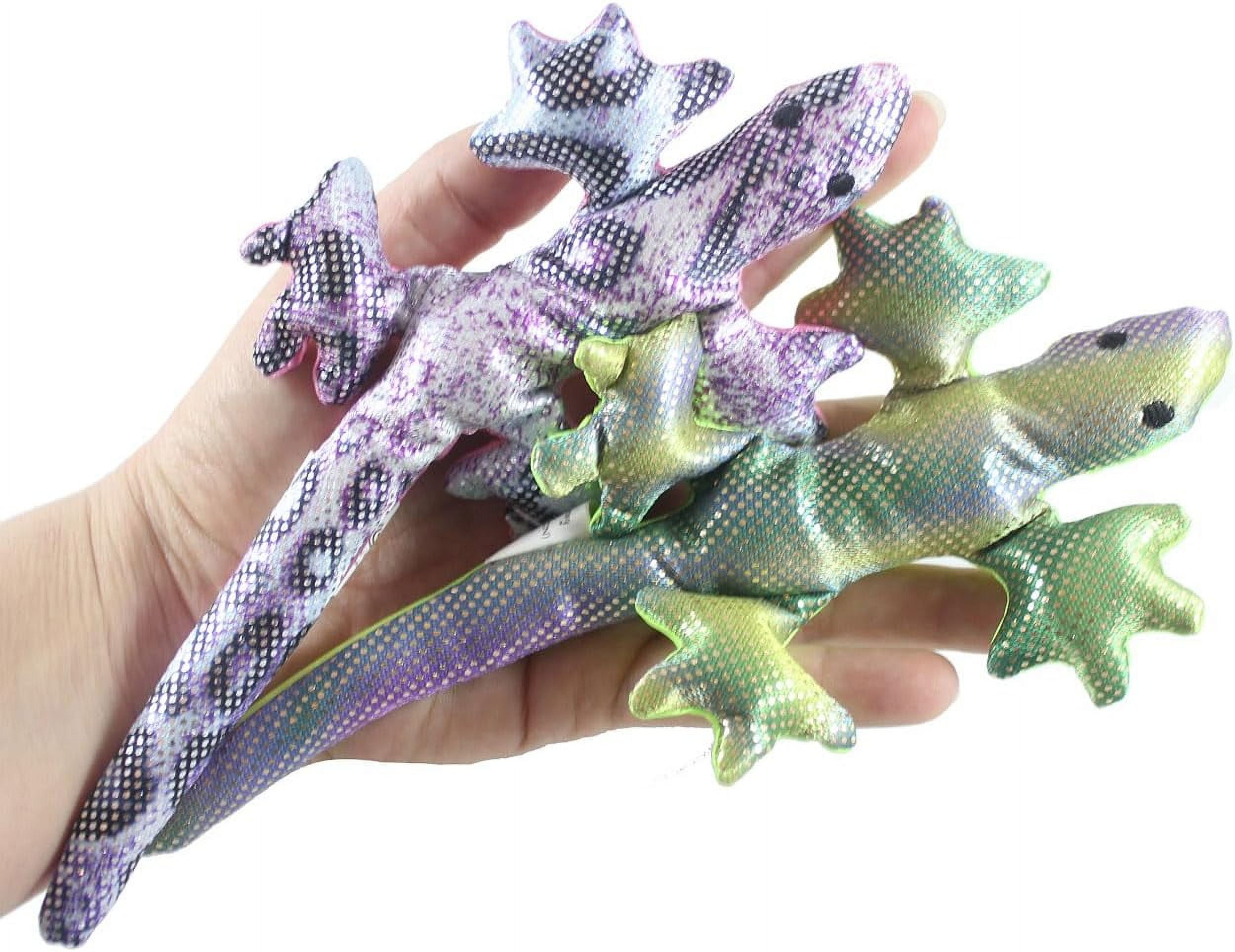 Set of 2 RANDOM COLORS - Lizard Sand Filled Animal Toy - Heavy Weighted ...