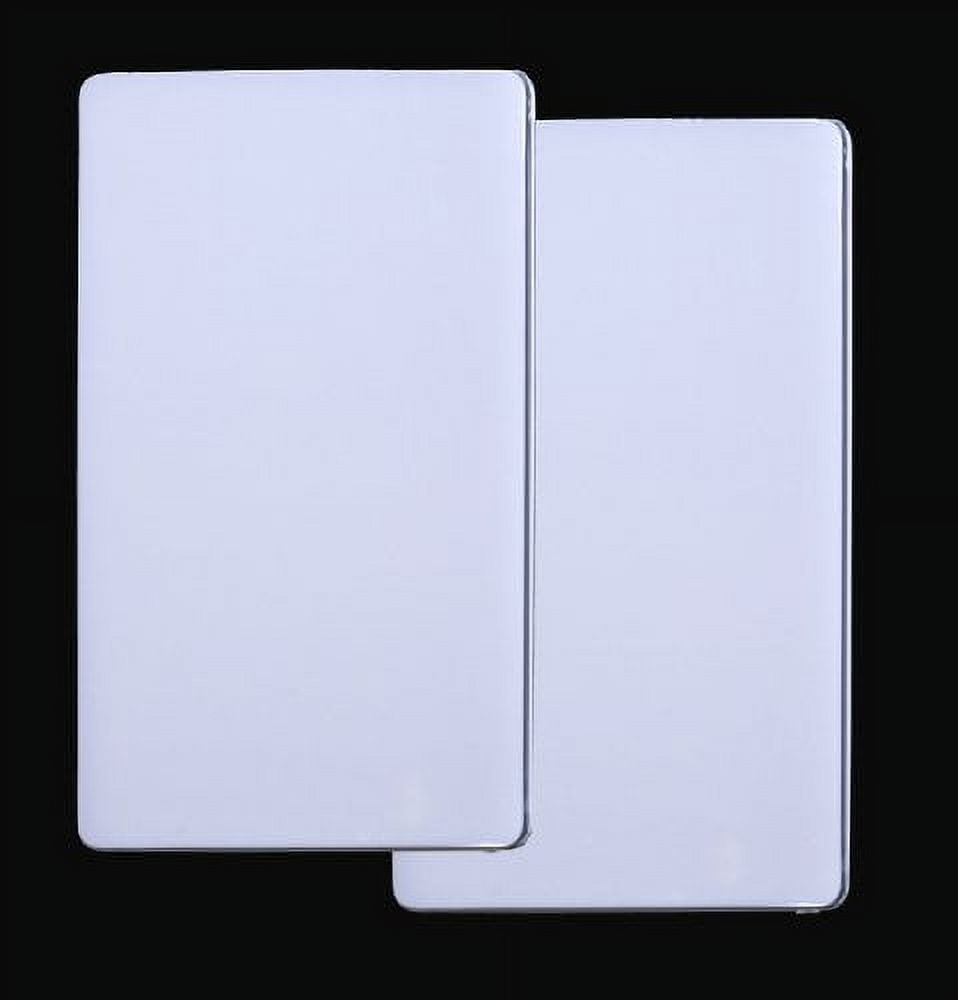 Set 2 Rectangle Stove Top Burner Covers - White - Walmart.com