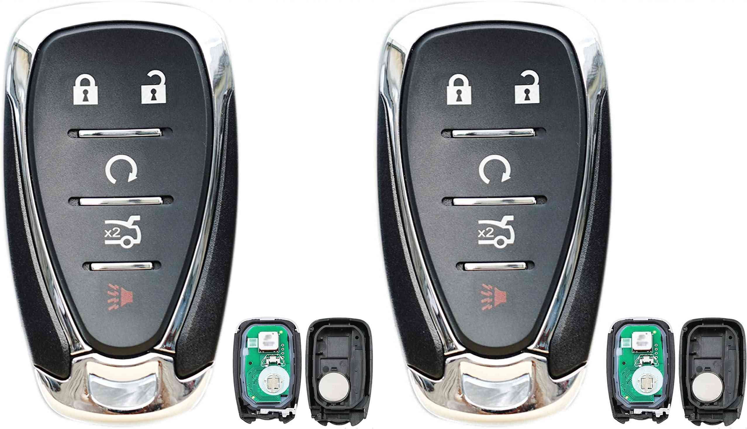 Set of 2 Replacement Car Key Fob Smart Proximity Keyless Entry Remote ...